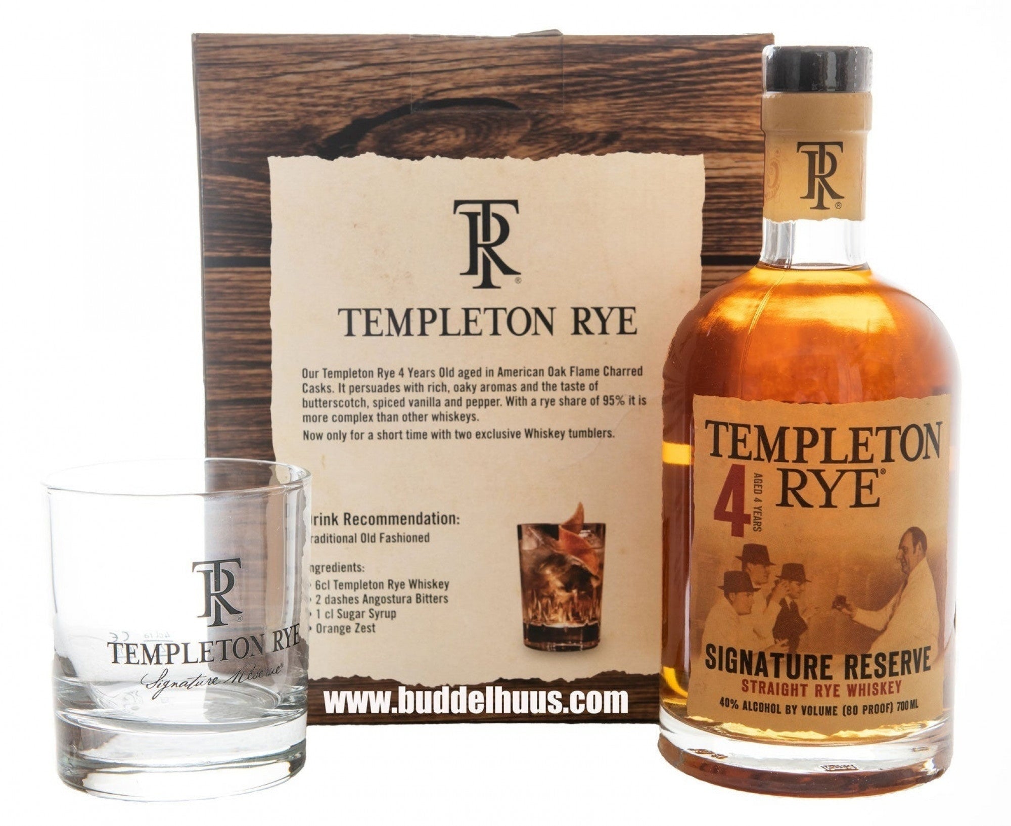 Templeton Rye 4 yo + Gläser – Buddelhuus Spirituosen Onlineshop