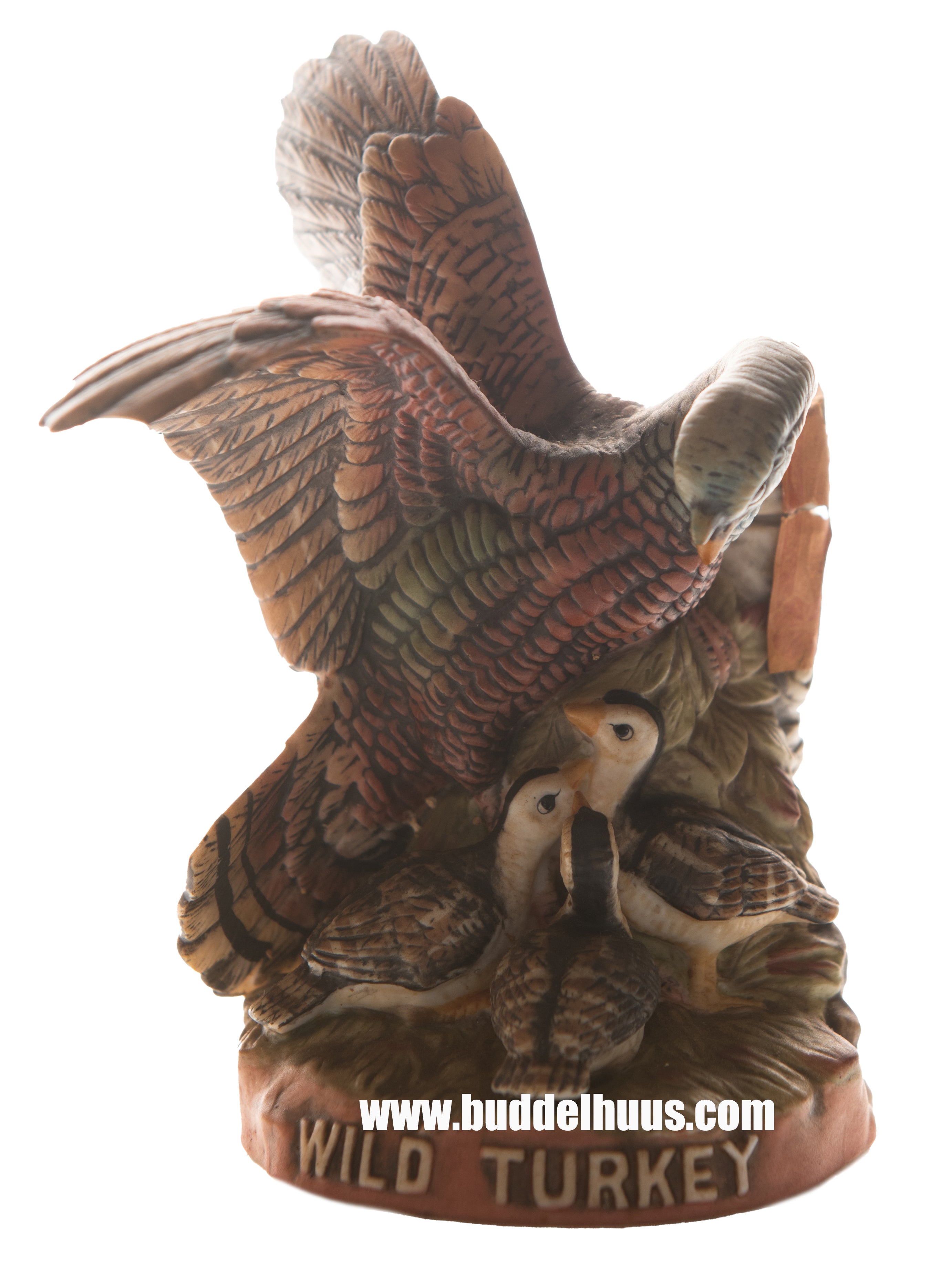 Wild Turkey 8 yo Turkey and Poults Porcelain Mini Decanter No. 1 1984 ...